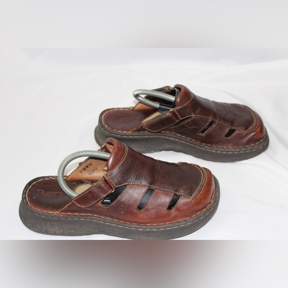 Born | Shoes | Born Leather Slip On Clog Mule Sz M W 42 Walking Shoes ...